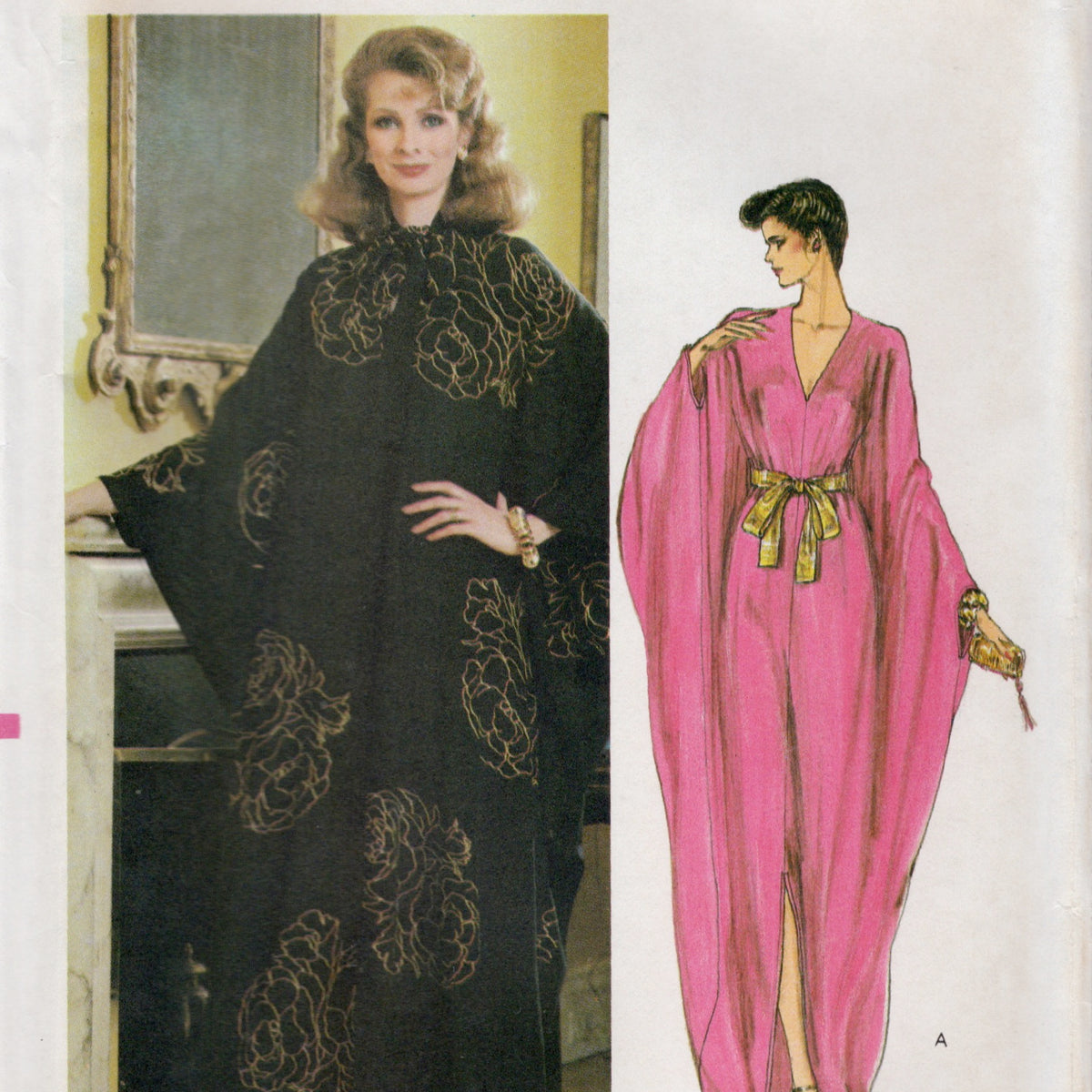 1980's Vogue Caftan Pattern with High or V neckline - Bust 42-44" - No – Backroom Finds