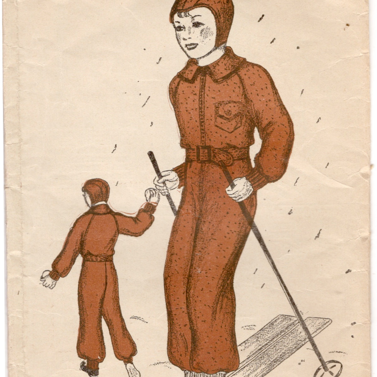 1930's New York Child's Snow Suit and Hat - Chest 28" - No. 133 ...