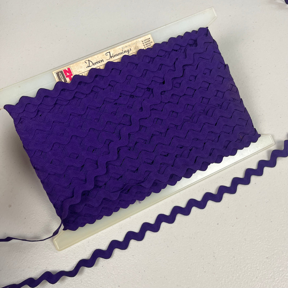 1970’s Deep Purple Ric Rac Trim - BTY – Backroom Finds