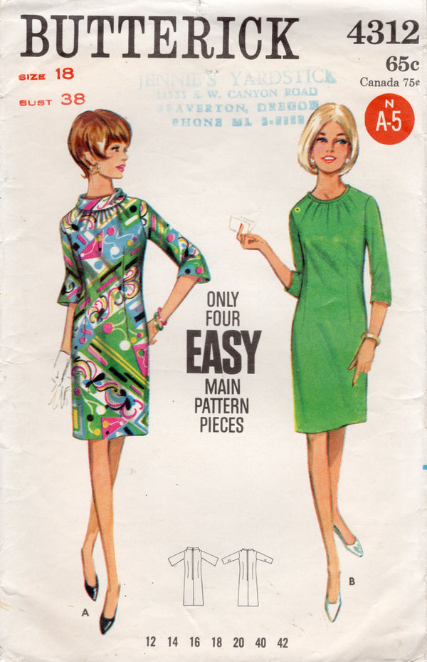 1960’s sewing patterns – Backroom Finds