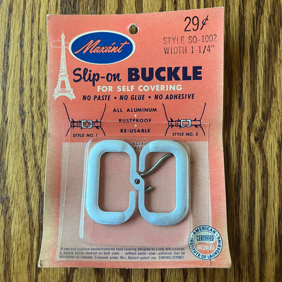 1970’s Maxant Slip-on Belt Buckle – Backroom Finds