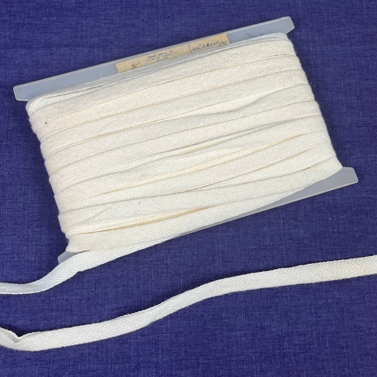 1970’s Cream Braided Binding - Orlon Acrylic - BTY – Backroom Finds