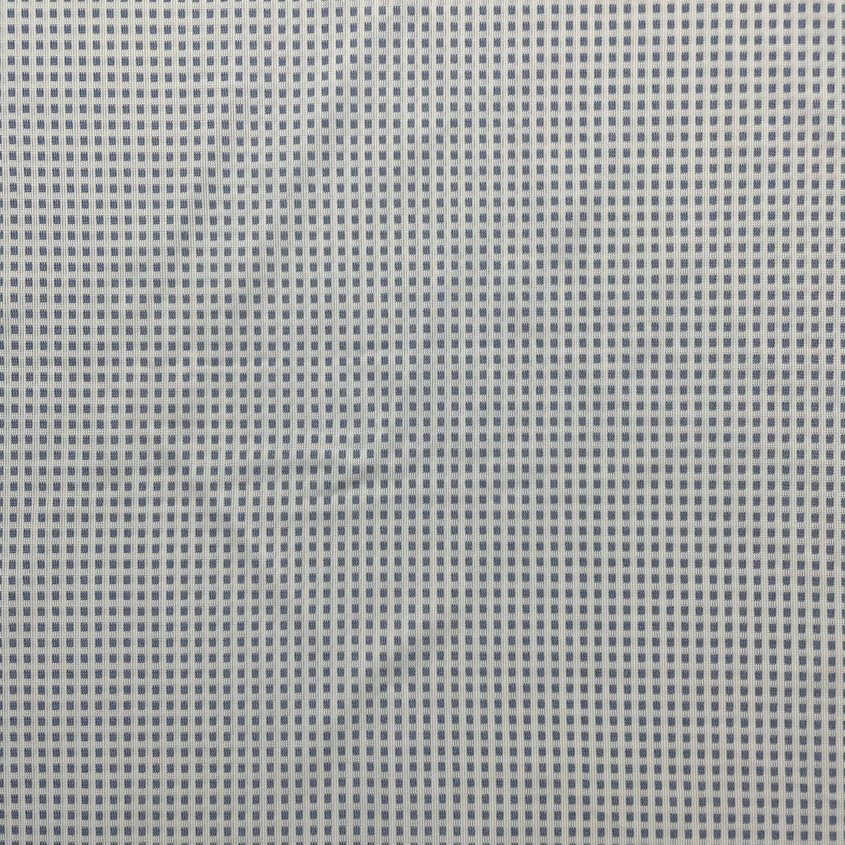 1970's Grey Blue Square Pattern "Summakool" Polyester Fabric – Backroom ...
