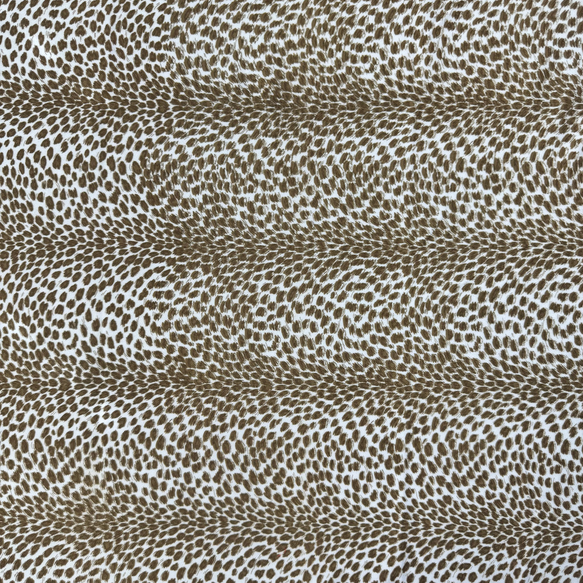 1980’s Brown and White Animal Print Synthetic Blend Flannel Fabric ...